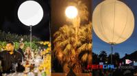 China 220V LED Hanging Inflatable Event Lighting Balloons For Exhibition Decoration for sale