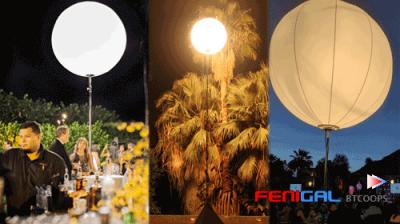 China 220V LED Hanging Inflatable Event Lighting Balloons For Exhibition Decoration for sale