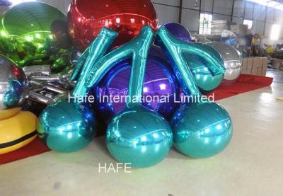 China Customize Giant Mirror Balloon Cherry Shape for Fruit Exhibition for sale