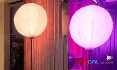 China High Brightness RGBW Inflatable Event Lighting Balloon 200W LED For Advertising Activities for sale