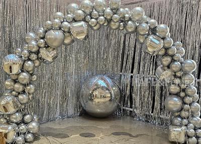 China Sealed PVC Inflatable Mirror Ball Metal Pearl 1.5m-3m Event Exhibition Decoration for sale