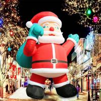 China Outdoor Giant 26ft Inflatable Santa Claus Christmas Decorations Yard Lawn Christmas Party for sale