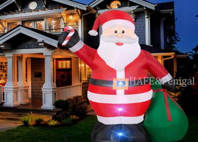 China Outdoor 12ft Giant Christmas Inflatable Decoration with LED Lights Lawn Garden Party Festival for sale