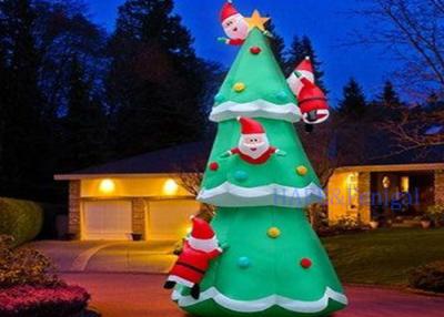 China Christmas 5M Inflatable Christmas Tree LED Lighting Atmosphere Decoration for sale