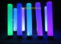 China Inflatable LED Advertising Pillars / Columns /  Tubes Light With Built In Fan for sale