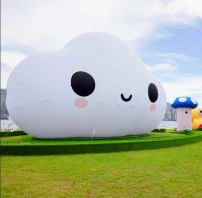 China Custom inflatable cloud model with shaped cloud-shaped three-dimensional cartoon decoration luminous pink for sale