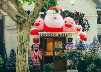 China Christmas 5m Inflatable Christmas Tree Santa Claus Holiday Atmosphere Decoration With LED Lights for sale