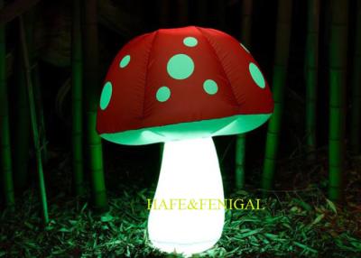 China Customized Inflatable Mushroom Sculpture With Built-in Fan For Events Decor for sale