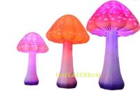China Customized Giant 2m Height Inflatable Lighting LED Lucky Shroom Decoration for sale