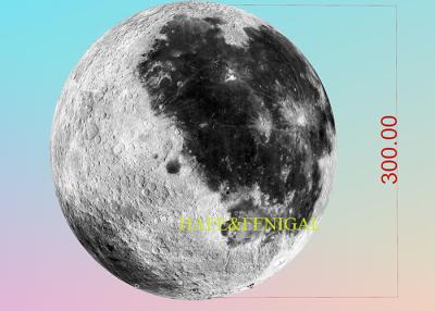China 3m / 10ft Inflatable Moon Planet With Light Helium Filled For Events Decor for sale