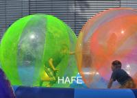 China Inflatable 2m PVC Multi Color Water Walking Ball With Zippers For Pool Lake Beach for sale