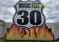 China Custom Inflatable Logo Backdrop Wall Inflatable Billboard For Ads And Branding for sale