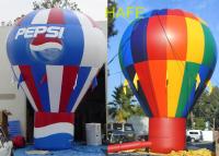 China Custom Flying 3m 10ft  Hot-air Balloon shape Inflatable Advertising Balloon for sale