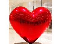 China Inflatable Reflective Shiny Loving Heart Shaped Mirror Balloon for sale