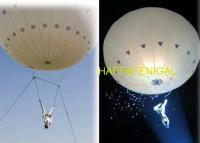 China 6.5m/21ft Helium Flying Performance Balloon Can Carry A Person With White Or Rgb Light for sale