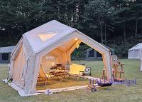 China 13㎡ Hub Station Hexagon Portable Overnight Accommodation Camping Module Inflatable Tent for sale