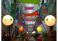 China Pole Mounted Inflatable Balloon Light 4m With Tripod Stand For Eent Gatherings for sale