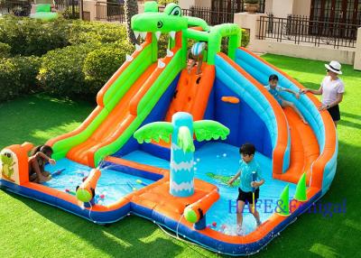 China Inflatable Bouncer Air Double Water Slide Jumping Bouncy Castle Bounce House for sale
