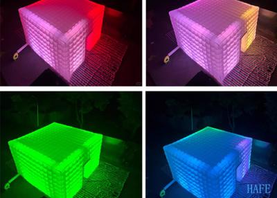 China 5m Inflatable Square Tent With Inner LED Lights For Outdoor Exhibitions Photo Booths for sale