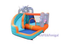 China Animal Rhino Inflatable Water Slide Inflatable Bounce House Bouncing Castle For Kids for sale