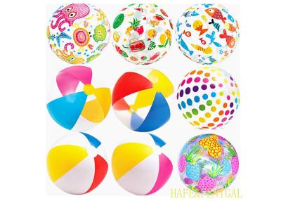 China 0.4m 0.5m 0.6m Small Inflatable Floating Beach Balls For Kids' Pool Or Beach Activities for sale