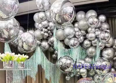 China Colourful Mirror Reflective Inflatable PVC Iridescent Ball For Party Anniversary Deco for sale