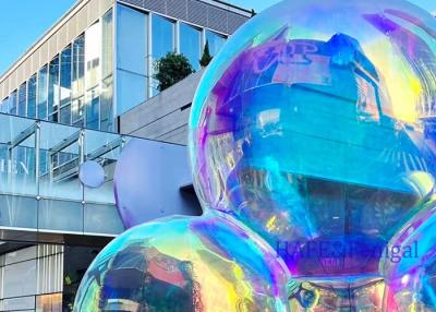 China Colorful Inflatable Mirror Balloon PVC Inflatable Ball Big Shiny Inflatable Mirror Ball For Event Decoration for sale