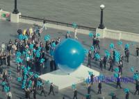 China 5m Giant Helium Ads Balloon Printed With Character'S Face For Promotion Of Broadcasting Company TV Drama for sale