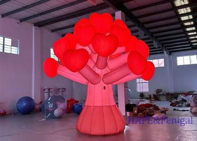 China Custom Giant Inflatable Love Tree With Lights For Shopping Mall Event Decoration for sale