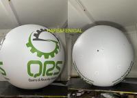 China 2M 6.5ft PVC Ads Balloon With Green Logo Printing For Trade Shows Branding Promotions for sale