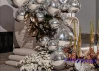 China Wedding Party Hanging Decoration Promotion Party Shiny Metallic Gold PVC Inflatable Mirror Ball for sale