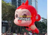 China Customized 5m / 16ft PVC Helium Parade Balloons Cartoon Monkey Character Design for sale