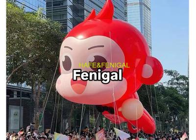 China Customized 5m / 16ft PVC Helium Parade Balloons Cartoon Monkey Character Design for sale
