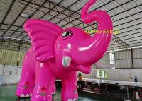 China Custom 3m 10ft  Inflatable Cartoon Pink Elephant For Mall Decor Or Theme Park for sale