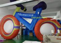 China Customized Creative Inflatable Bicycle Replicas For Sports Event Promotion Cycling Race Start / Finish Line Landmarks for sale