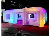 China 19.6 Feet Inflatable Cube Tent With LED Lights For Party / Event / Exhibition Special for sale