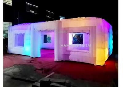 China 19.6 Feet Inflatable Cube Tent With LED Lights For Party / Event / Exhibition Special for sale