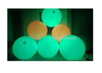 China 60cm 1m Fully Printed Inflatable Green Sky Blue Flashing Interactive Balloon Light for sale