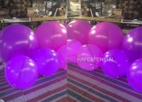 China 40 Inches 60 Inches Purple Pink Interactive Balloon Lights For Throwing At Concerts for sale