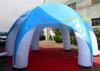 China Blue Spider Inflatable Dome Tent 6m X 6m X 3m With Logo As Unique Temporary Shelter for sale