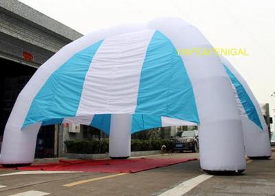 China 10m Long Skyblue Spider Inflatable Dome Tent For Product Displays Sheltered Gathering Areas for sale