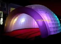 China 6m X 5m X 4m Oxford Fabric Inflatable Dome Tent With Inner RGB Lighting For Interactive Zones Support Logo for sale