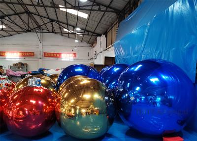 China Christmas Atmosphere Inflatable Mirror Balloon PVC Diameter 2 Meters Customizable Color for sale