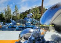 China 0.8m 1m 2m Inflatable PVC Silver Mirror Balloons For Luxe Pool Party for sale