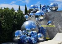 China 0.4m–10m Inflatable Double-Layer PVC Silver Mirror Balloons For Events Rental Companies for sale