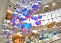 China Advertising Silver Inflatable Mirror Balloon Reflective Ball Theme Decoration Use for sale