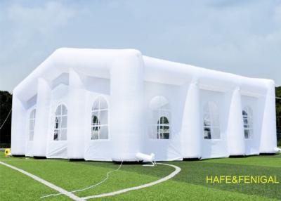China 10m Long Inflatable House Tent With RGB Lighting For Corporate Events Or Exhibitions for sale