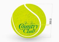 China 3m Pvc Helium Flying Tennis Ball For Tennis Tournaments, Sports Brand Promotions for sale