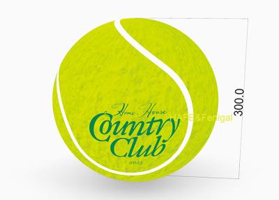 China 3m Pvc Helium Flying Tennis Ball For Tennis Tournaments, Sports Brand Promotions for sale