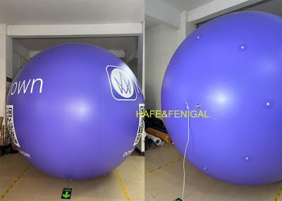 China 3m PVC Helium-Filled Purple Flying Balloon, Printed With Brand Logo And QR Code for sale